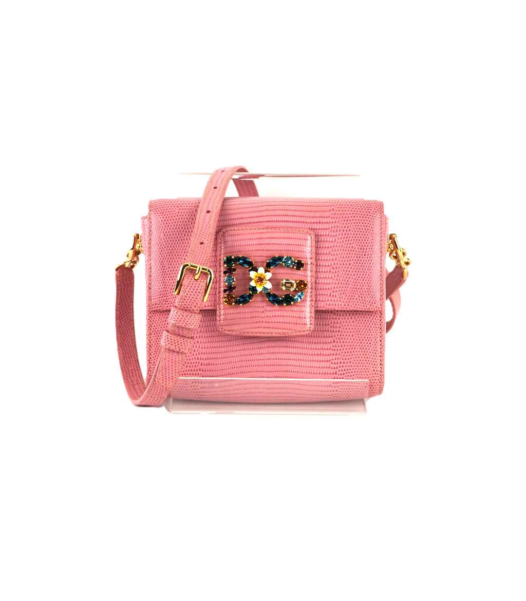 DOLCE & GABBANA Mini DG Lizard Embossed Millennials Crossbody Bag ...
